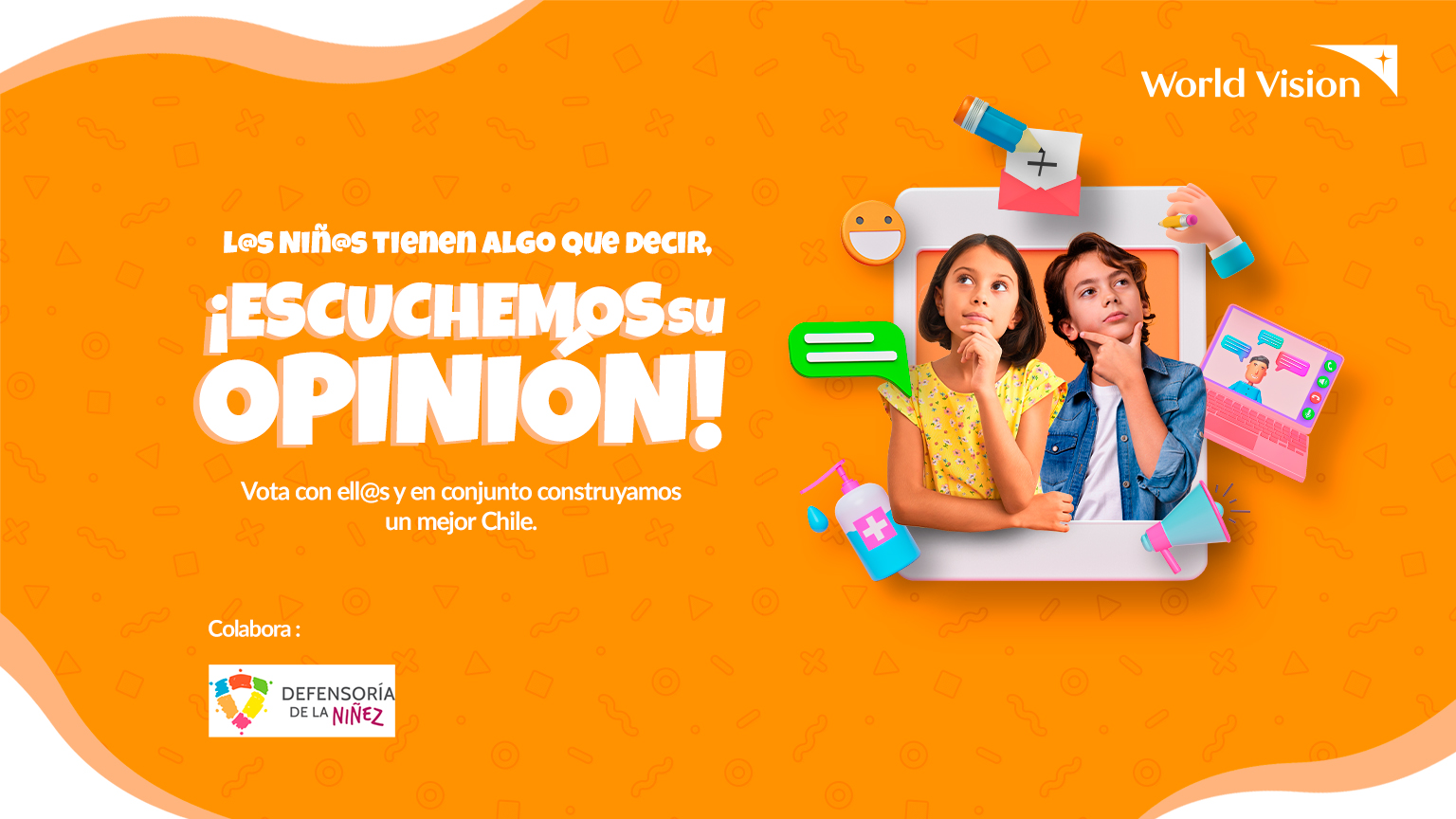 ONG World Vision habilita plataforma «L@s niñ@s también votan» para que ...